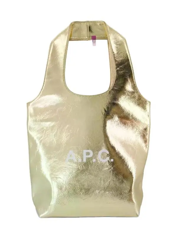 A.p.c. Small Metallic Ninon Tote Bag - Gold