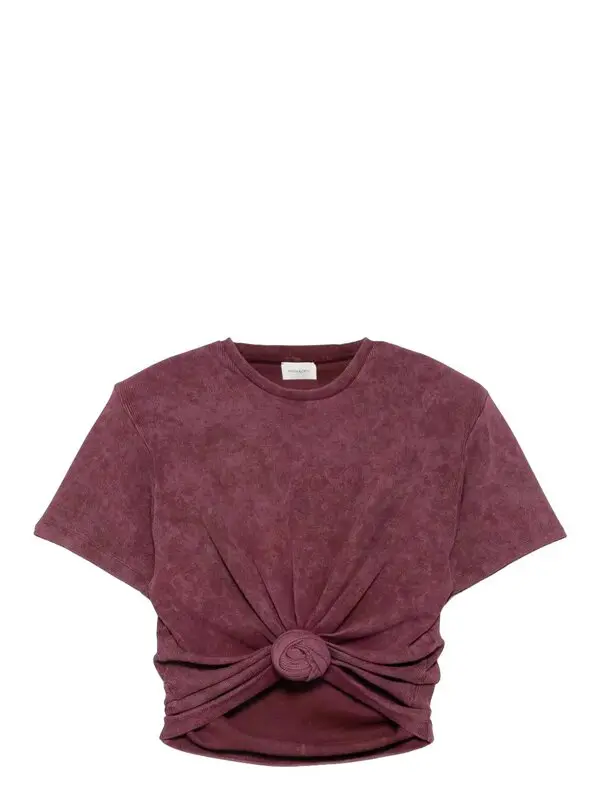 Magda Butrym Knotted T-shirt - Purple