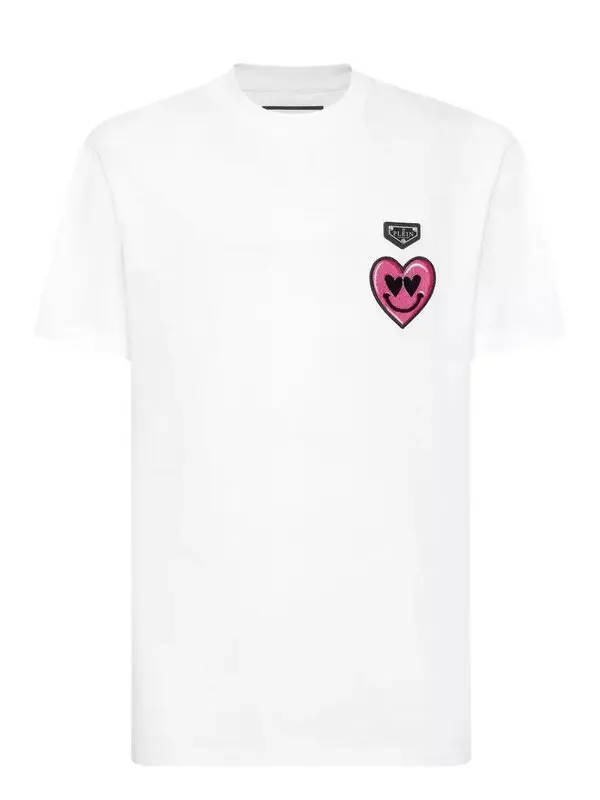 Philipp Plein Smile Patch T-shirt - White