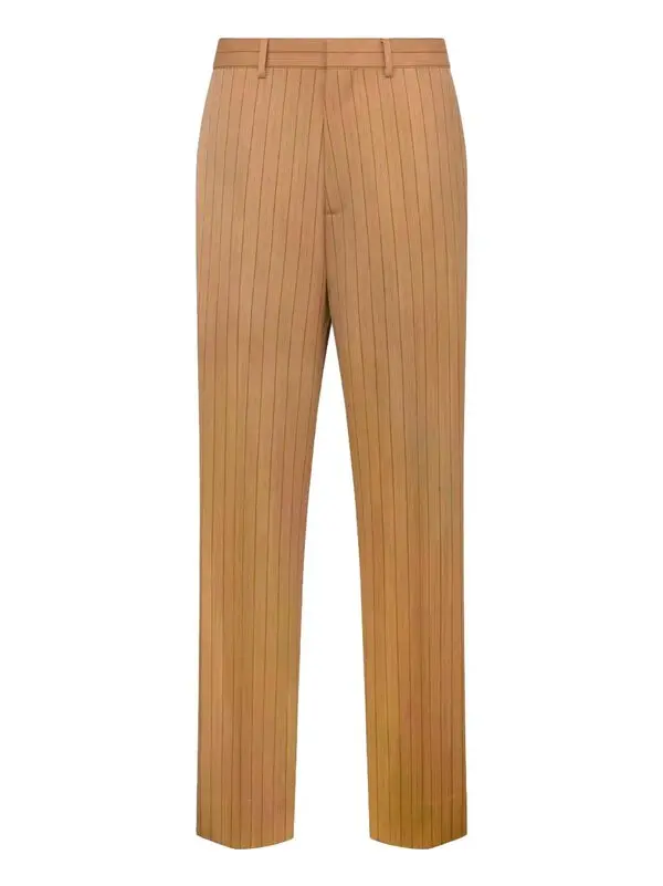 Moschino Pinstriped Tailored Trousers - Brown