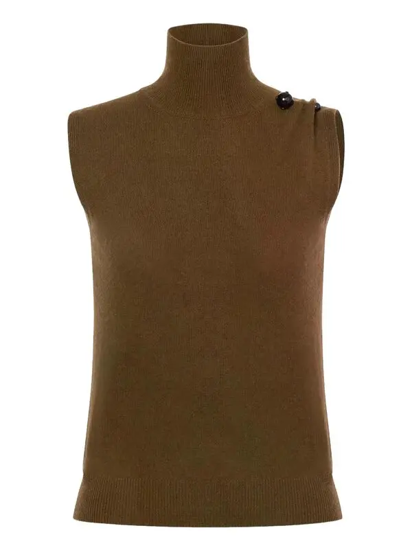 Alberta Ferretti Cashmere Vest - Green