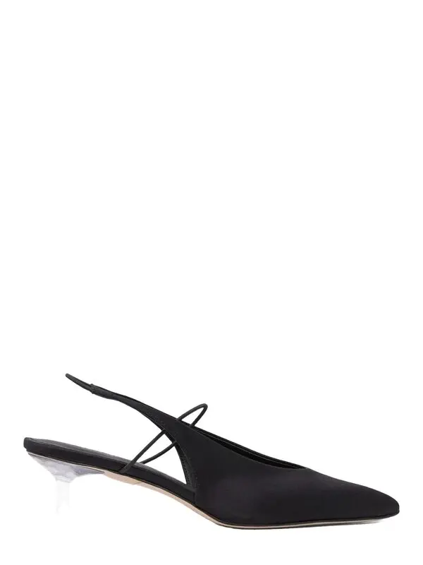 Studio Amelia 50mm Mignon Slingback Pumps - Black