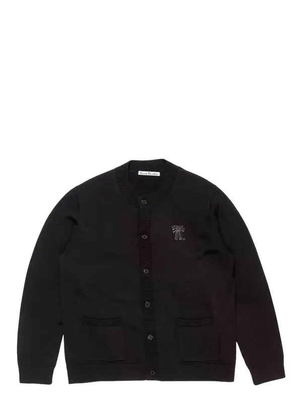 Acne Studios Ribbed Button-up Cardigan - Black