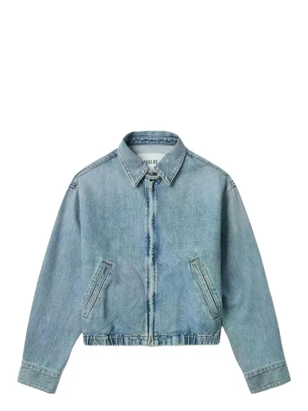 AGOLDE Nile Zip-front Denim Jacket - Blue