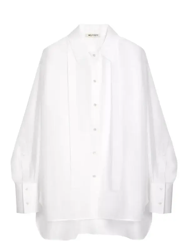 Ports 1961 Tie-detail Shirt - White