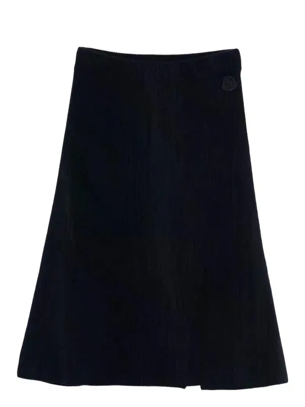 Moncler Ribbed-knit Midi Skirt - Blue
