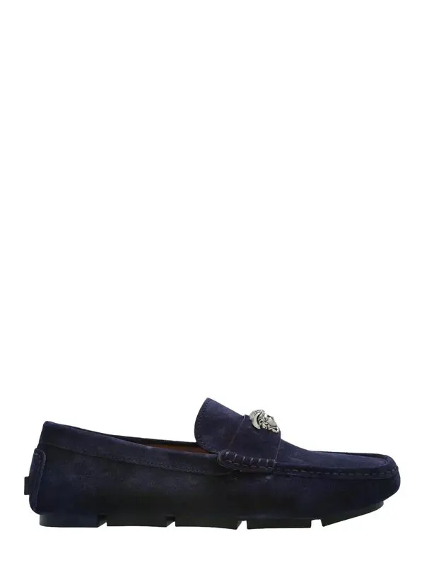Versace Medusa-plaque Loafers - Blue