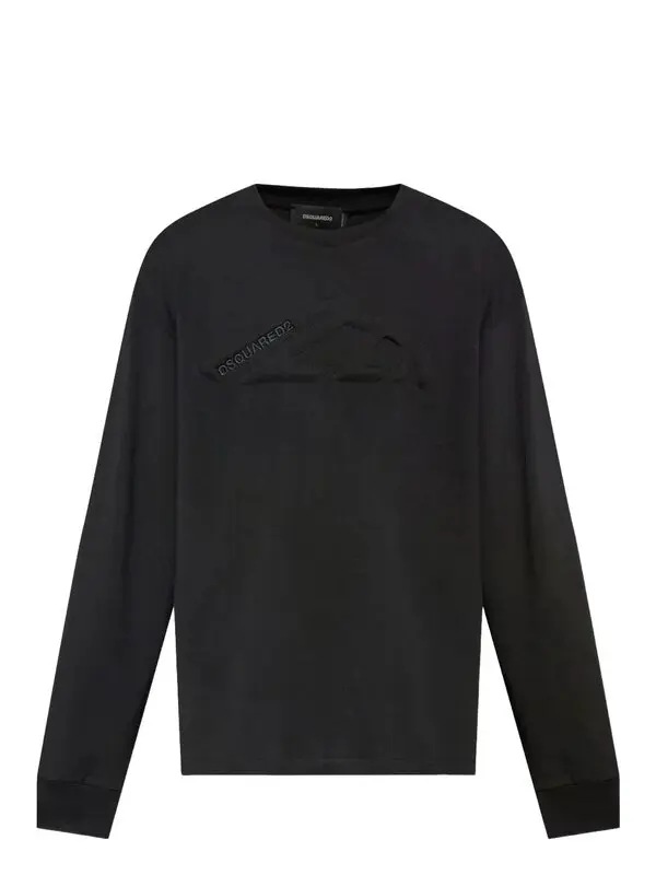 Dsquared2 Logo-embellished Long-sleeve T-shirt - Black