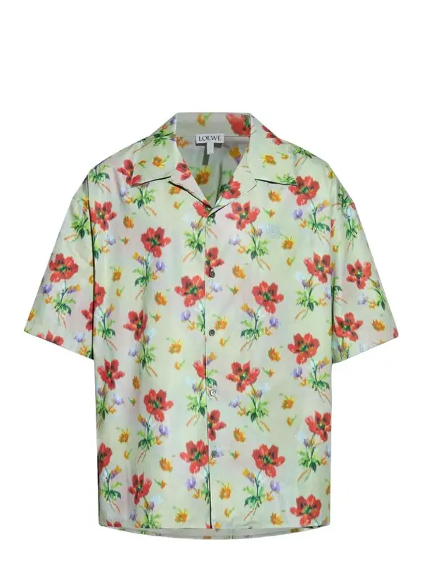 Loewe Floral-print Short-sleeve Shirt - Green