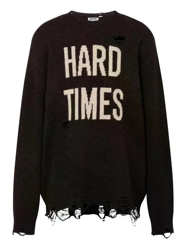 Moschino Hard Times Sweater - Brown