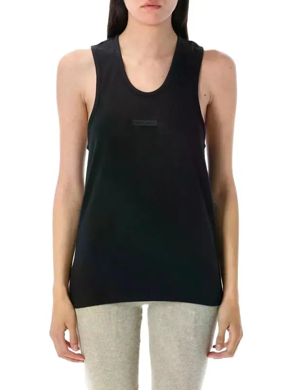 Fear Of God Logo-patch Tank Top - Black