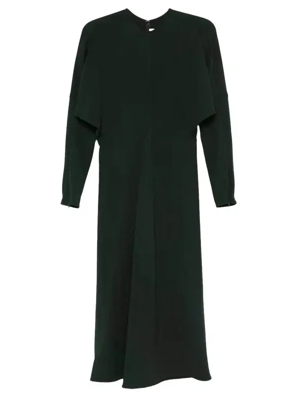Victoria Beckham Long Sleeve Dress - Green