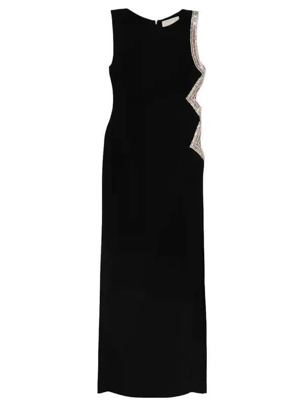 Elie Saab Crystal-embellished Dress - Black