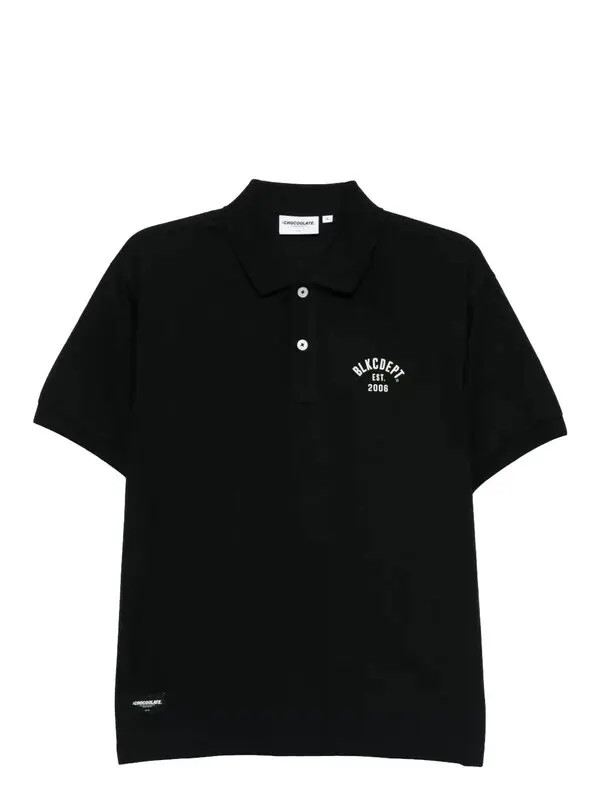 CHOCOOLATE Logo-printed Polo Shirt - Black