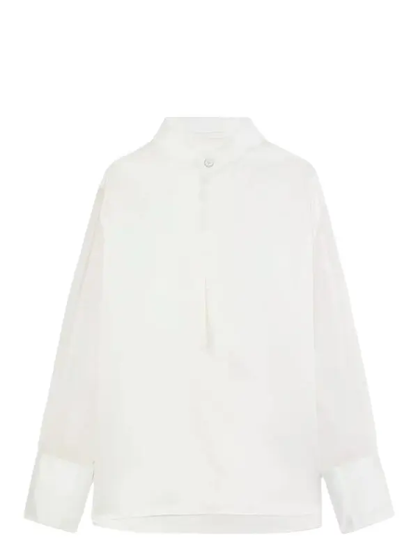 Helmut Lang Silk-panelled Blouse - Neutrals