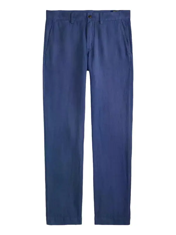 Ralph Lauren Flat-front Trousers - Blue