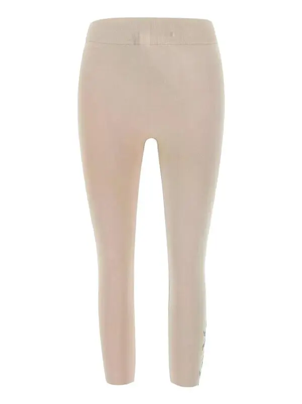 Max Mara Logo-print Leggings - Neutrals