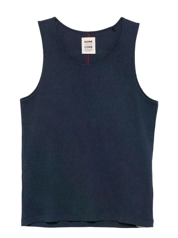 HOME CORE Ribbed Tank Top - Blue