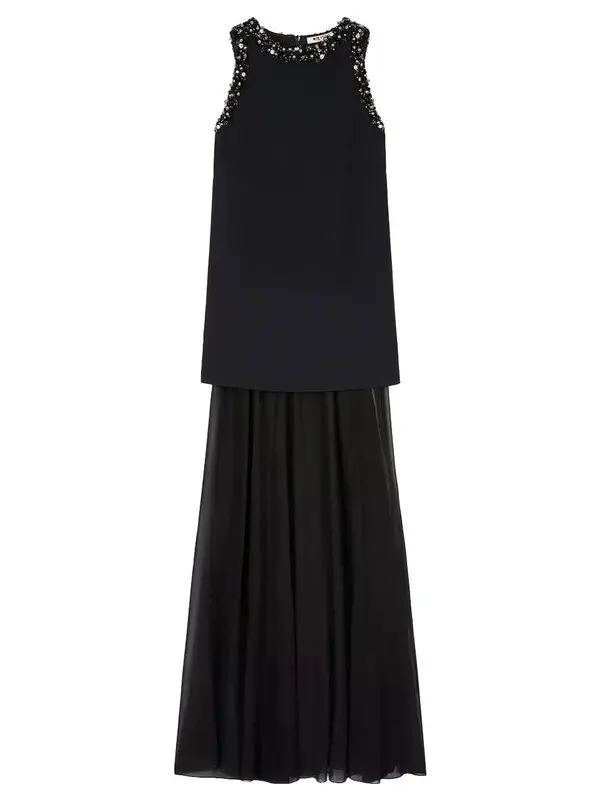 Ports 1961 Beaded-embellished Gown - Black