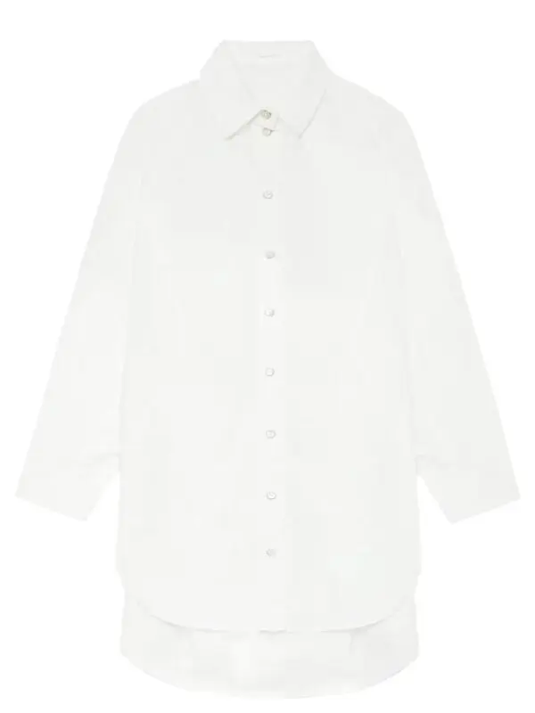 Helmut Lang Buttoned Shirt Dress - White