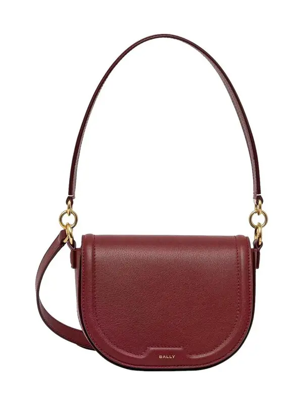 Bally Leather Flap Crossbody Bag - Red