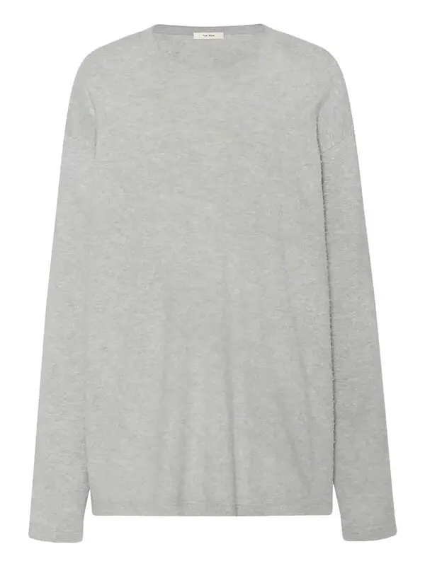 THE ROW Kabira Long-sleeve Crew-neck T-shirt - Grey