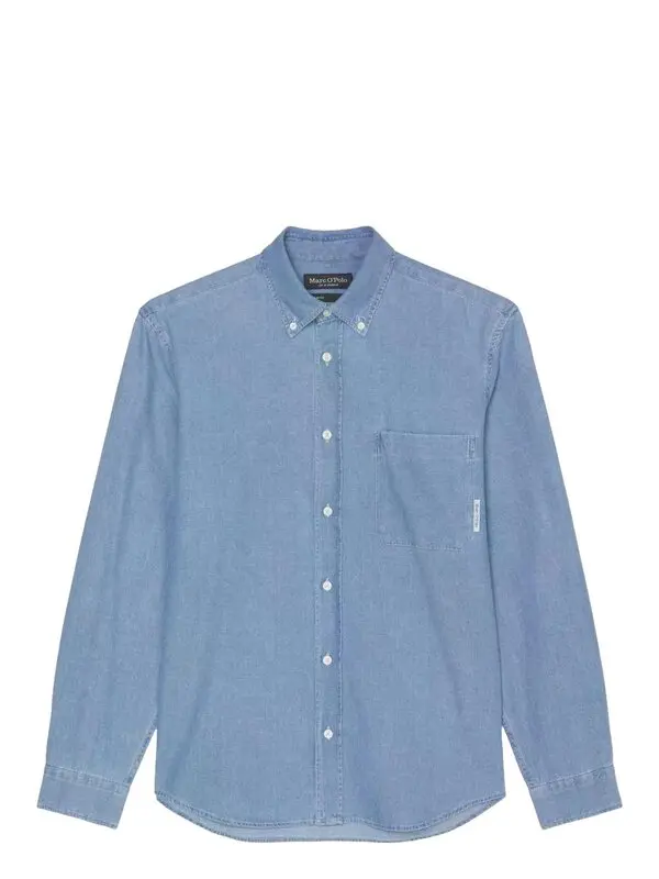 Marc O'polo Button-up Chambray Shirt - Blue