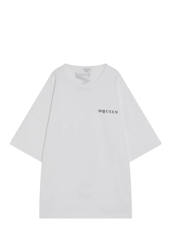 Alexander McQueen Alexander Mc Queen Oversized T Shirt With Logo - White
