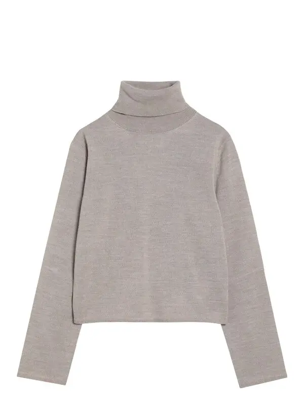 MAISON MARGIELA Wool Blend Turtleneck Sweater - Beige