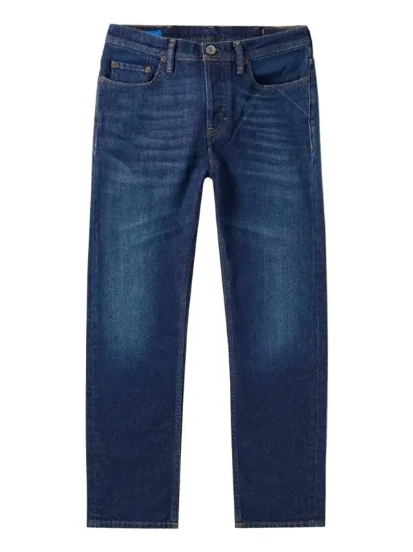 Acne Studios River Dark Cotton Denim Jeans - Blue
