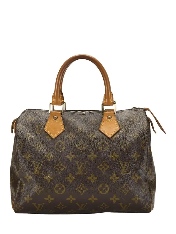 LOUIS VUITTON Speedy 25 Monogram Handheld Bag - Brown