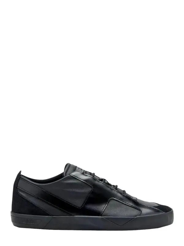 DIESEL® Slante Leather Sneakers - Black
