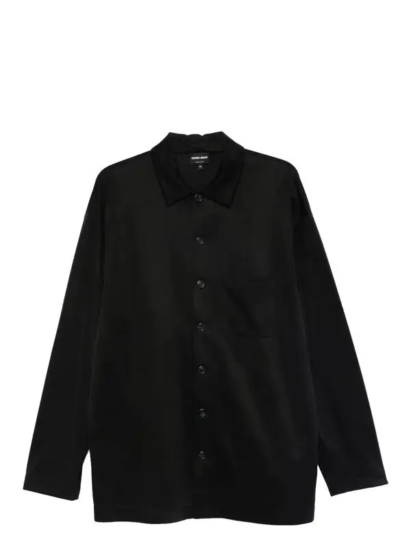 Giorgio Armani Long-sleeve Shirts - Black