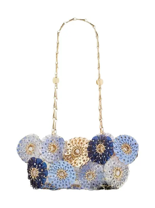 Rabanne 1969 Floral Shoulder Bag - Blue