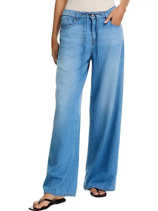 Kobi Halperin Leny Wide Leg Jeans - Light Indigo