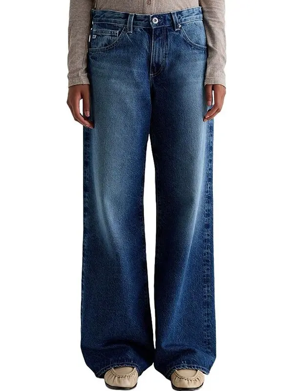 Ag Adria Low Rise Wide Leg Jeans - Ojai