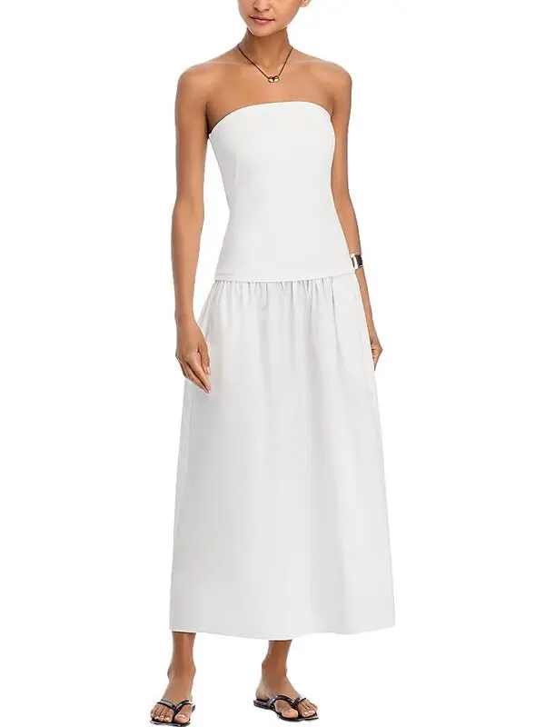 Rag & Bone Irina Mixed Media Maxi Dress - White