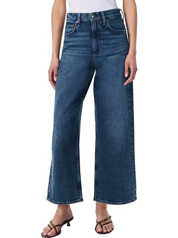 Rag & Bone Andi High-rise Ankle Wide-leg Jeans - Adeline
