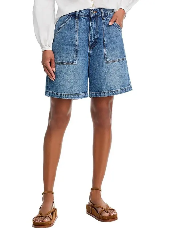 FRAME The Utility Denim Shorts - Stranger