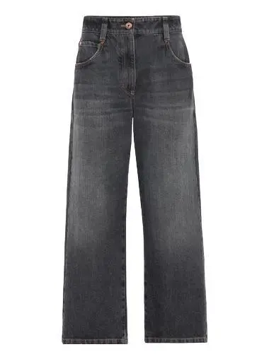 Brunello Cucinelli Authentic Denim Trousers - Dark Grey