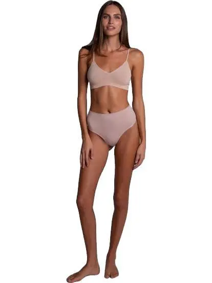 LDMA Low Show V Bralette - Sand