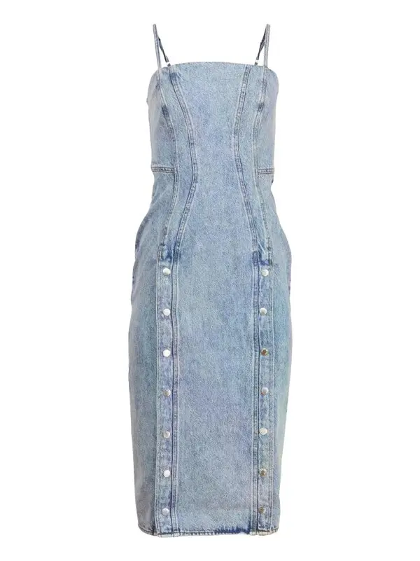 Fleur Du Mal Denim Dress - Blue