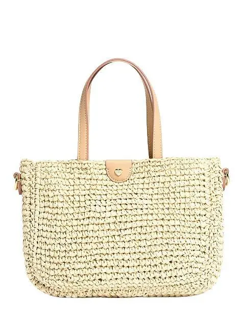 Stoney Clover Lane Little E/w Tote - Natural
