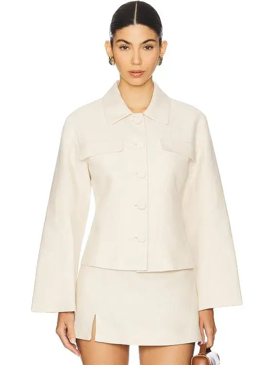L'academie By Marianna Ami Jacket - Natural Beige