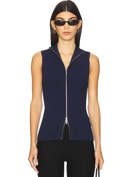 EAVES Carolyn Knit Vest - Navy