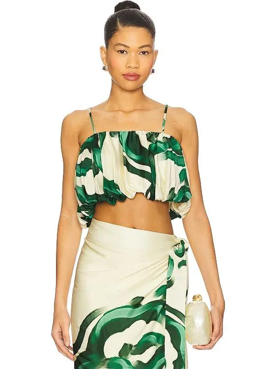 Eugenia Fernandez Tanzani Crop Top - Medousa Pine