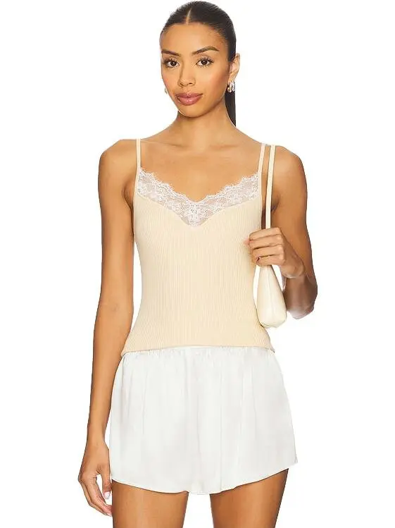 L'academie By Marianna Eugene Tank Top - Tan