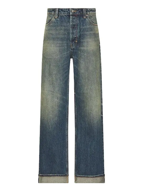 Neuw River Baggy Dephi Jeans - Mid Indigo