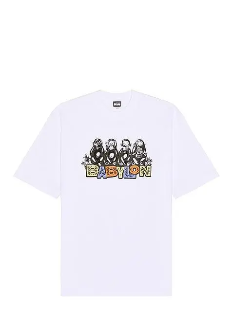 BABYLON Monkey Business Tee - White