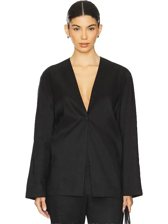 EAVES Iyla Shirt Blazer - Black